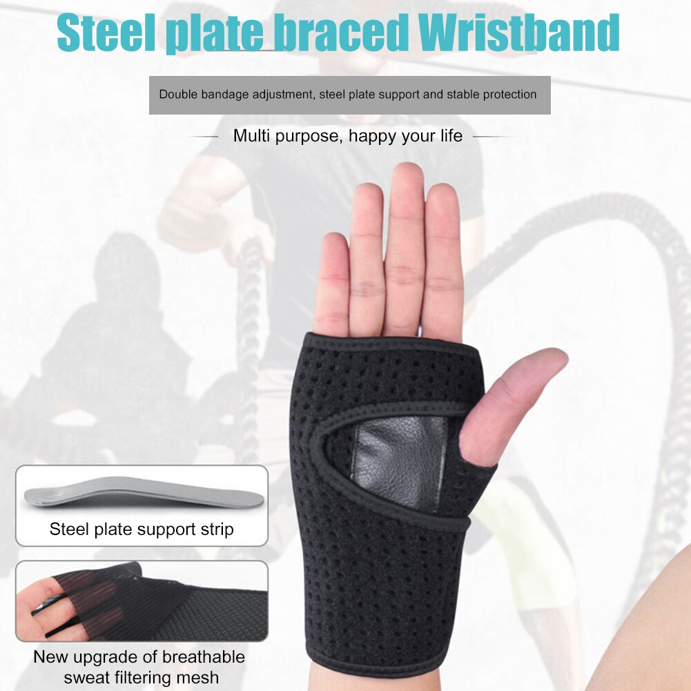 1pc Hand Brace Adjustable Wristband Steel Wrist Br... – Grandado