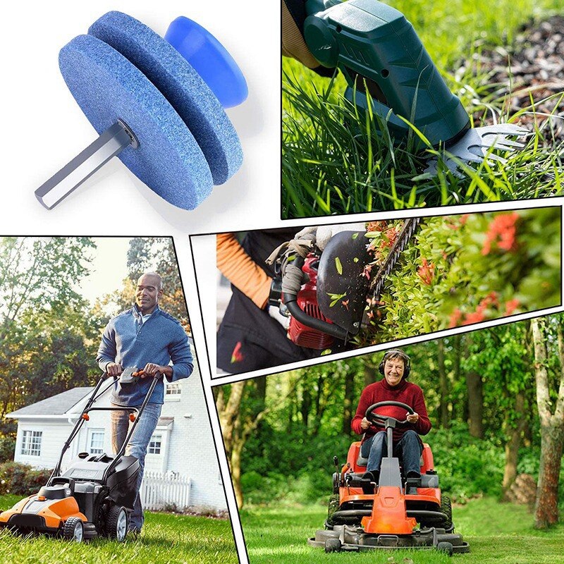 8PCS Lawn Mower Blade Sharpener with Balancer Set,... – Grandado