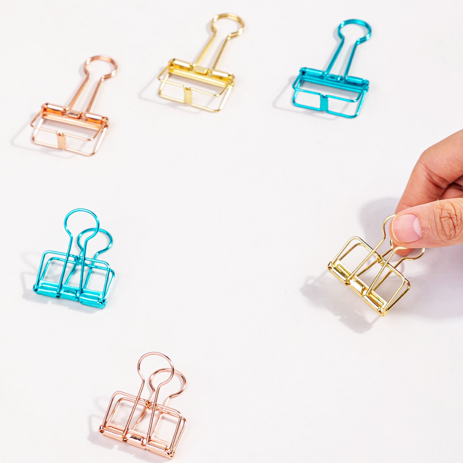 DELI Color Metal Binder Clip Blue Gold Purple 19mm... – Vicedeal