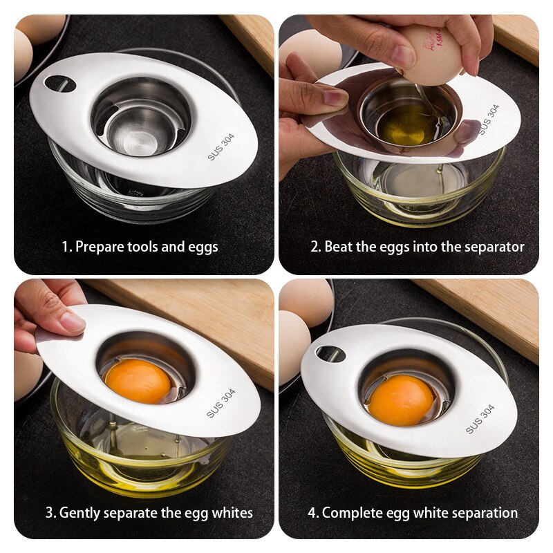 Stainless Steel Egg White Separator Tools Eggs Yol... – Grandado