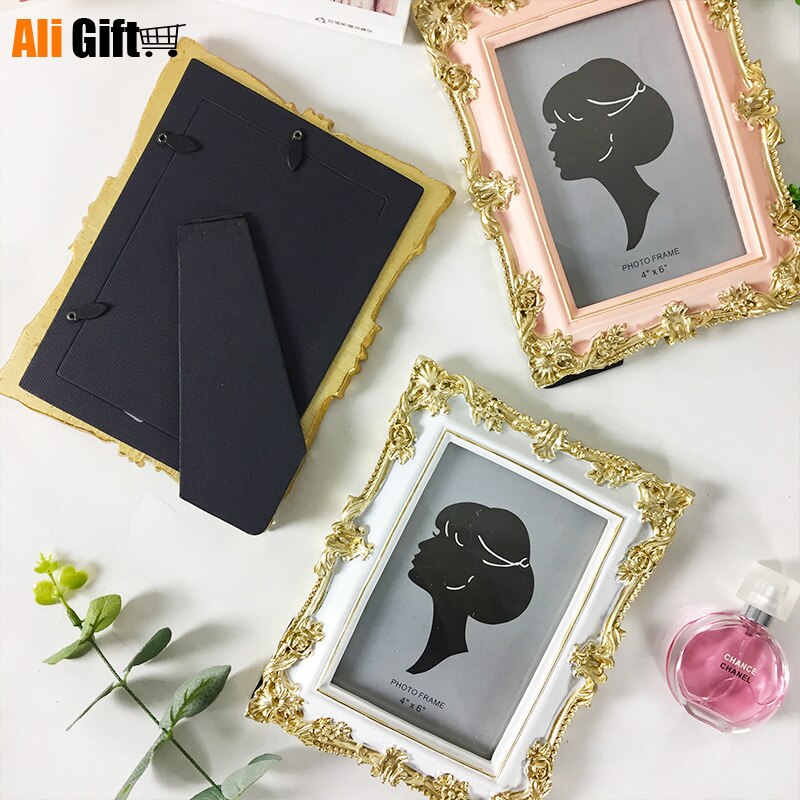 European Resin Gold Photo Frame Photo Studio Child... – Vicedeal