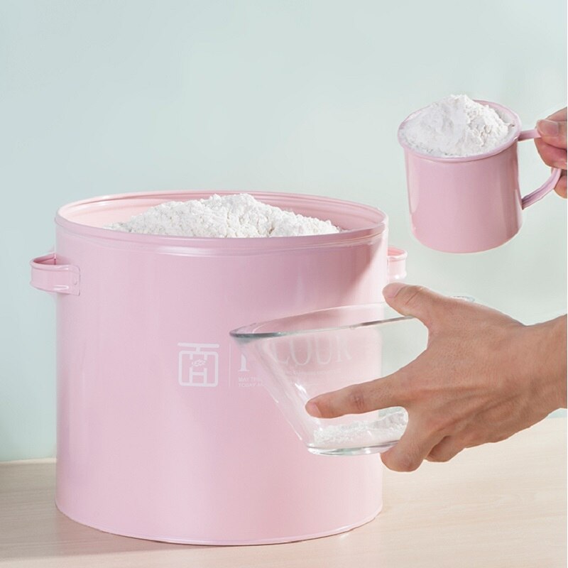 2.5/5KG Sealed Rice Bucket Flour Storage Box Iron ... – Vicedeal