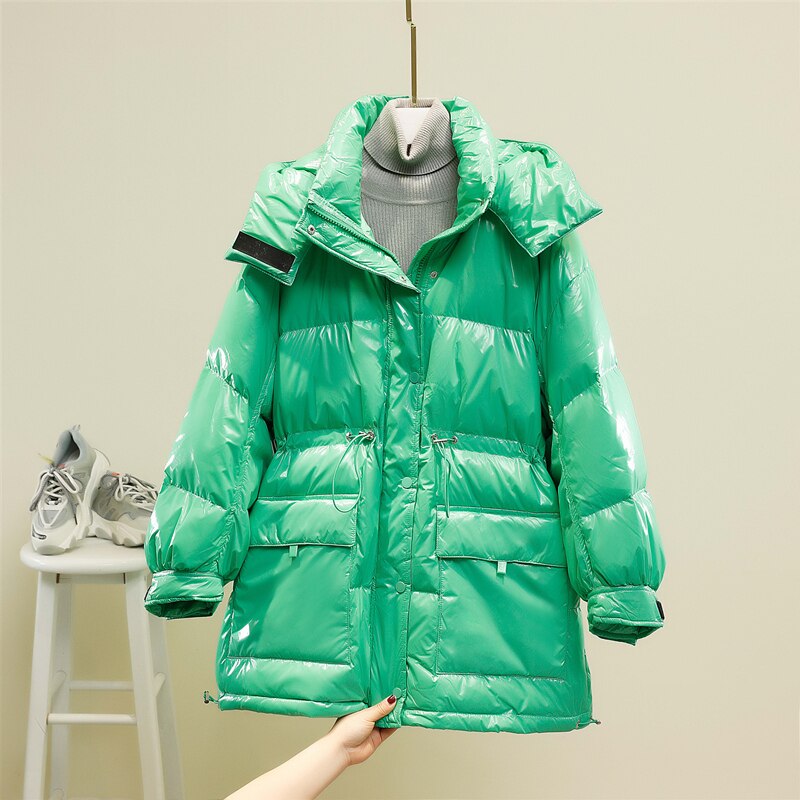 Winterjas dames 90% witte eendendons parka's met ... – Vicedeal