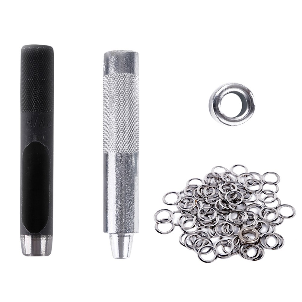 4mm-20mm 100 Set Silver Eyelet and Eyelet Punch Di... – Vicedeal