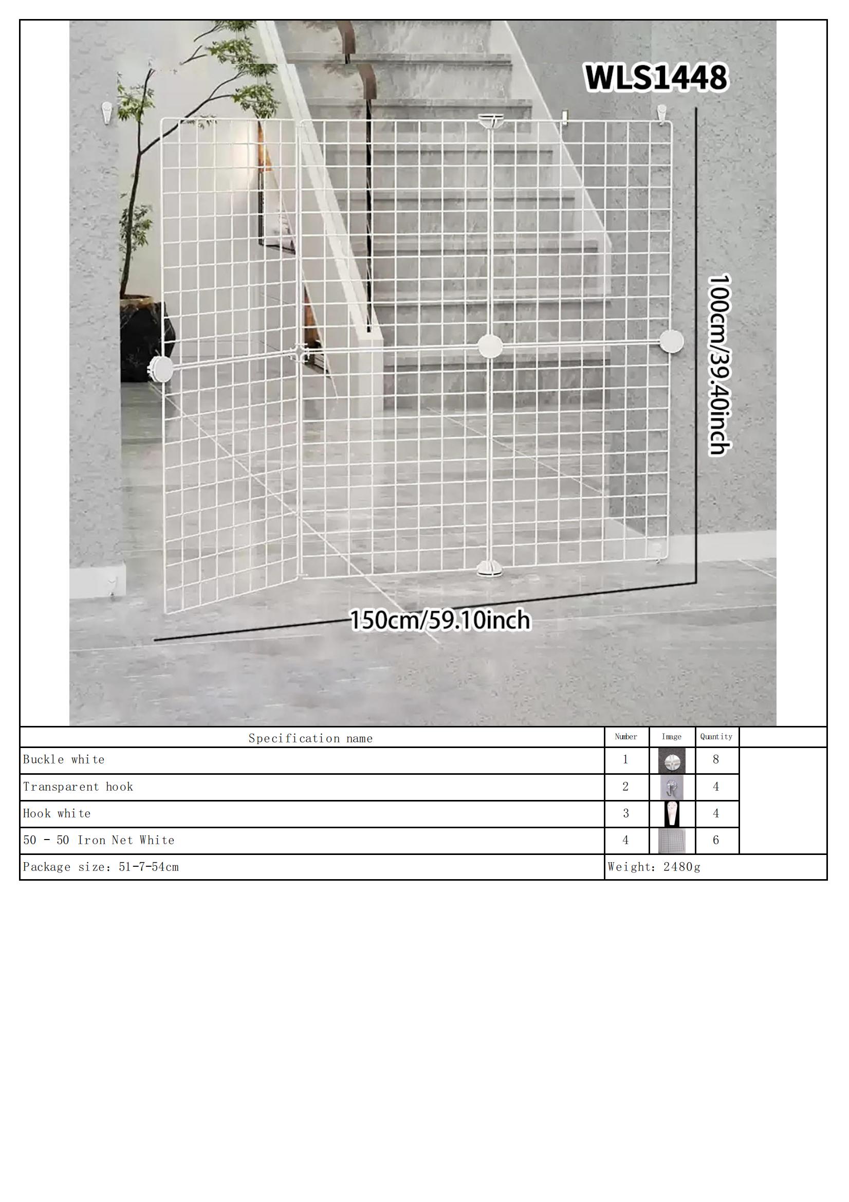 Pet Gate Barrier, Stair Guardrail, Cat and Dog Iso... – Grandado