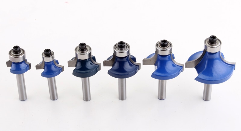 6PC 1/4" Shank Round Over Router Bit Set 1/2,... – Grandado
