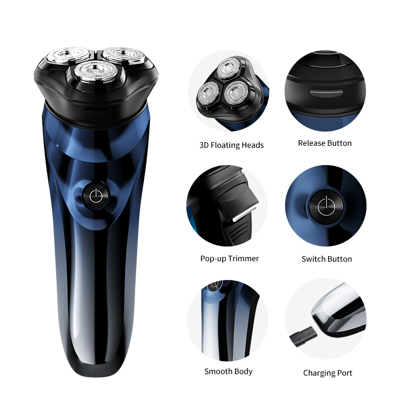 Electric Shaver 3D Floating Razor Rechargeable Sha... – Grandado