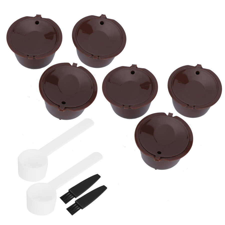6Pcs Coffee Capsule Filter Baskets Reusable Refill... – Grandado