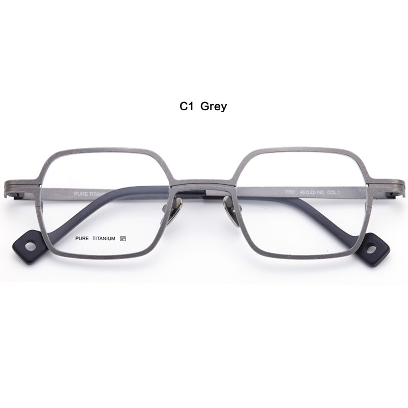 Retro Pure Titanium Glasse Frames 2022 Square Men&... – Grandado