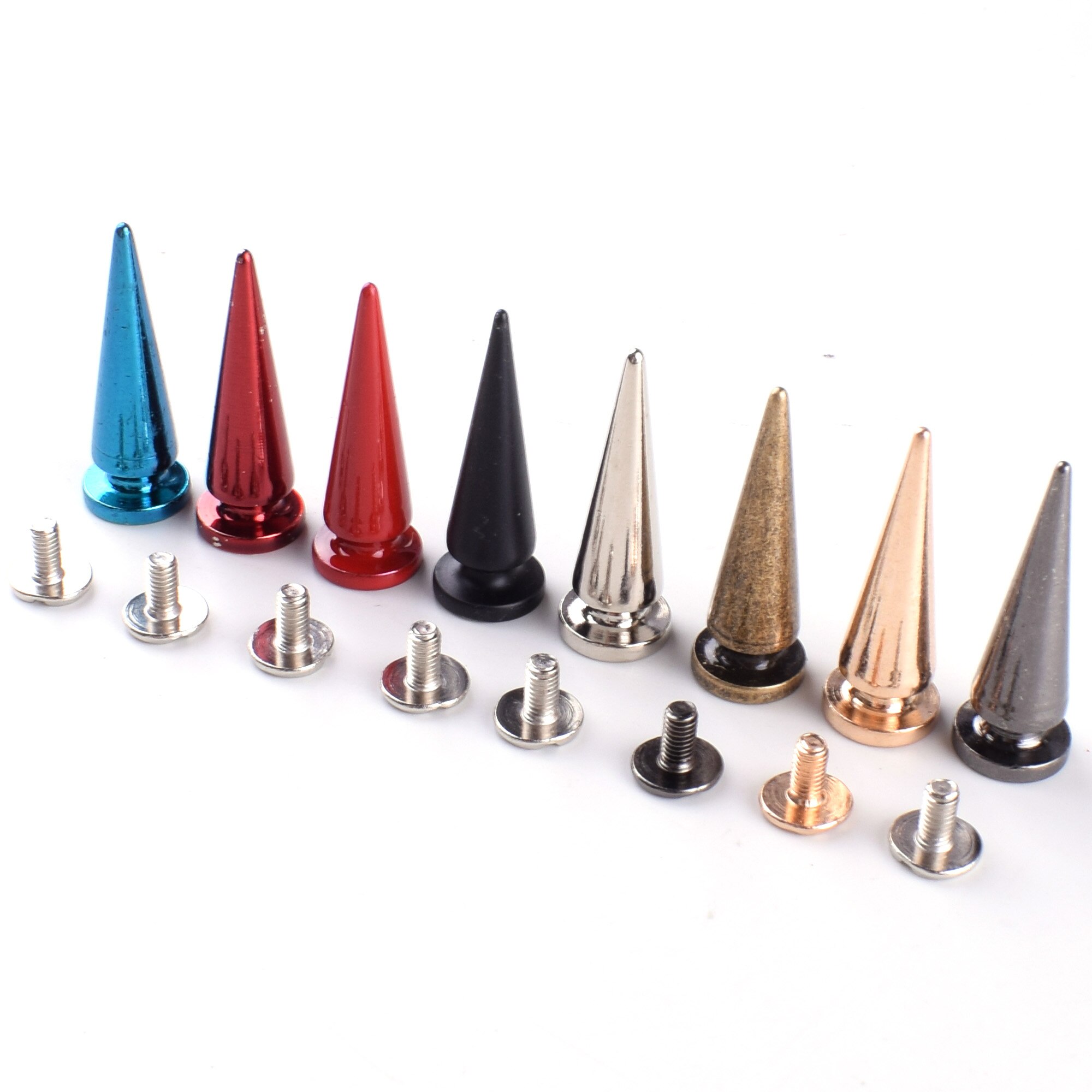 Bullet Punk Spikes --- Lederen Ambachten Schroef P... – Grandado