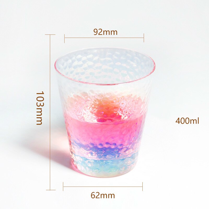Beautymm Rainbow Colorful Cold Cup Hammer Stripe T... – Vicedeal