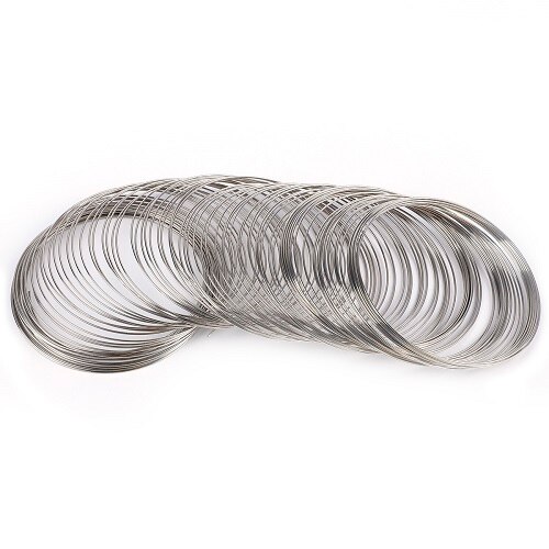 100 Loops 0.6mm Geheugen Kralen Staaldraad Voor DI... – Vicedeal
