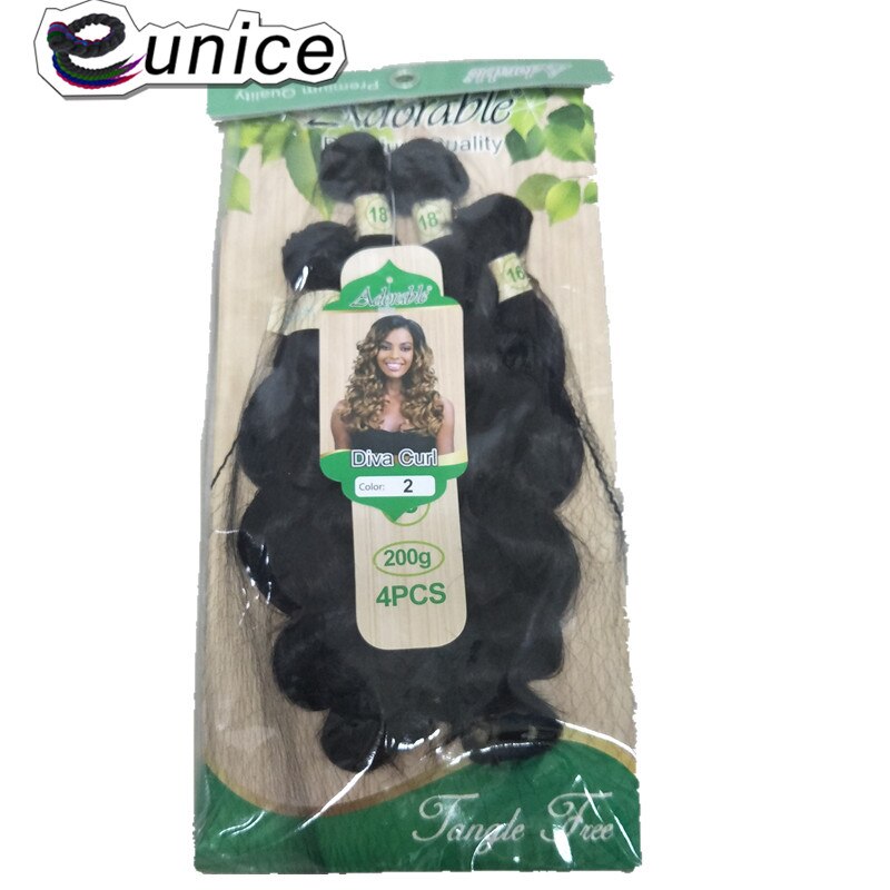 Eunice Hair Bundles Pre-Colored 4PCS/Package Synth... – Vicedeal