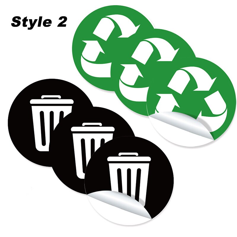6pc Trash Bin Classification Sticker Home Self-adh... – Vicedeal