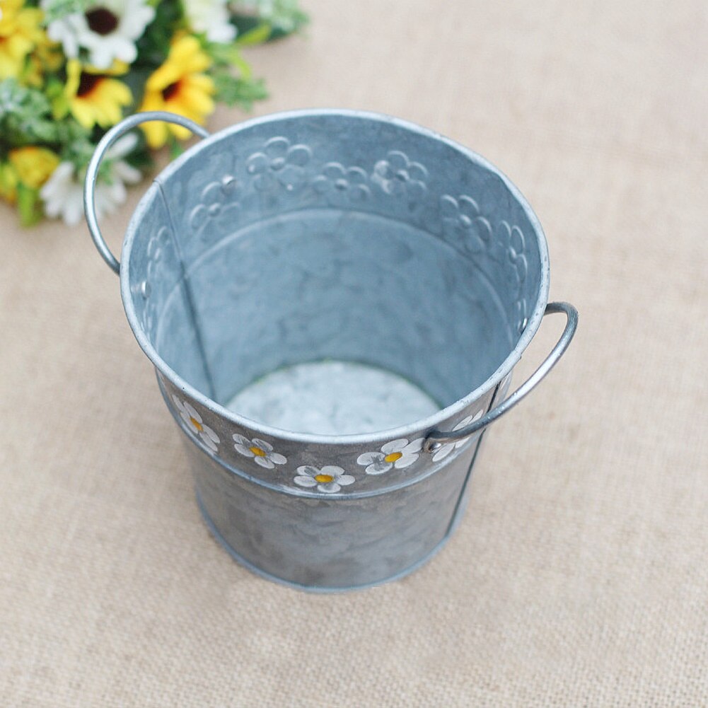 Portable Embossed Wrought Iron Dried Flower Pot Va... – Grandado