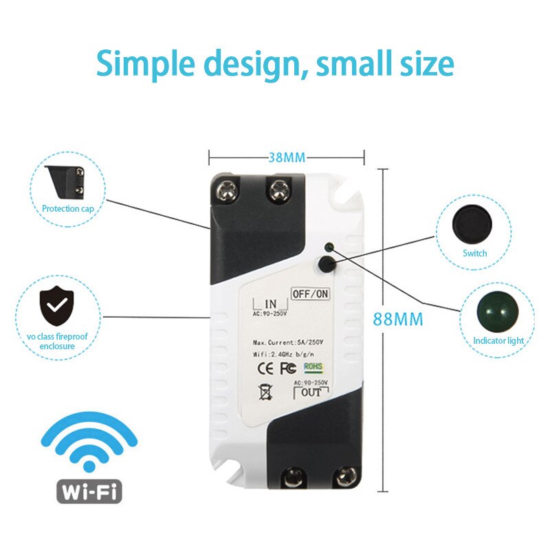 Smart Home Gadgets Wifi Smart Switch 220V Universe... – Vicedeal