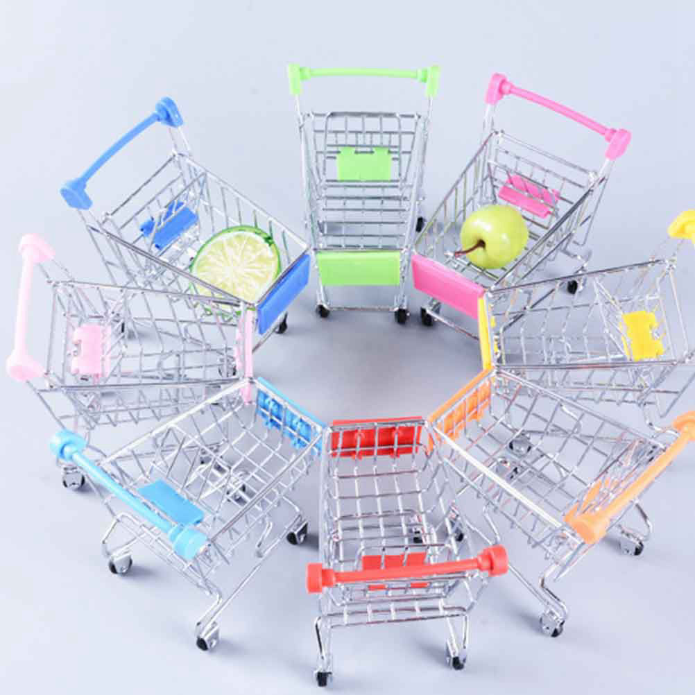 Mini Shopping Carts Shopping Trolley Storage Conta... – Grandado