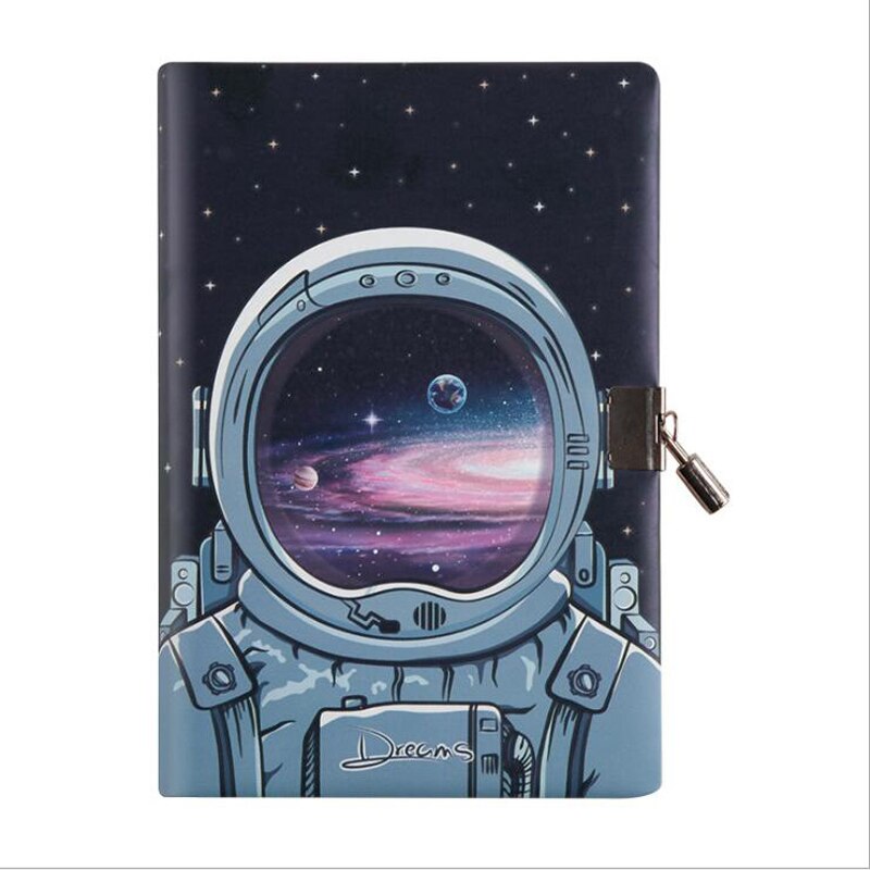 A5 Space Planet Notebook with lock 365 Days Notebo... – Vicedeal