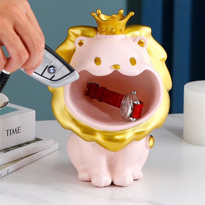 Statue Lion storage box Home Decoration decorative... – Vicedeal