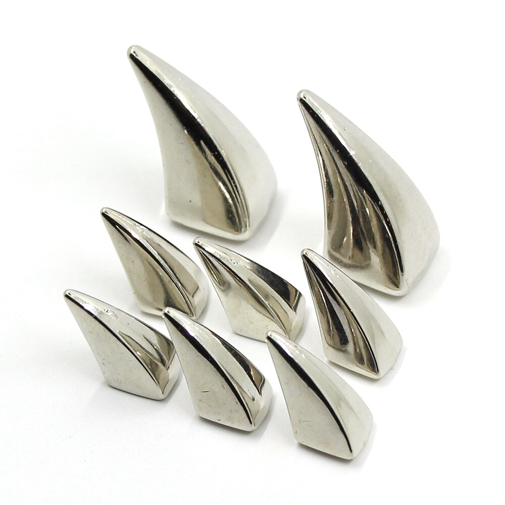50 St Plast Horn Nitar Guld Sliver Ccb Dubbar Punk Grandado
