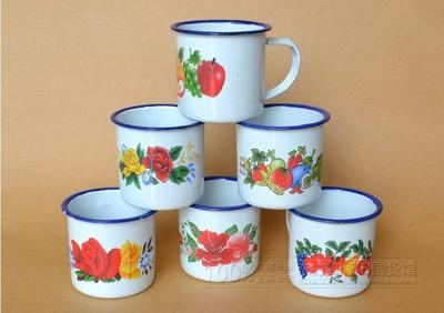 vintage mugs with handgrip metal cast iron traditi... – Vicedeal