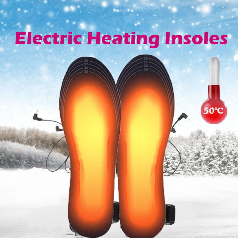 Rechargeable Heated Insoles Foot Warmer Heater USB... – Vicedeal
