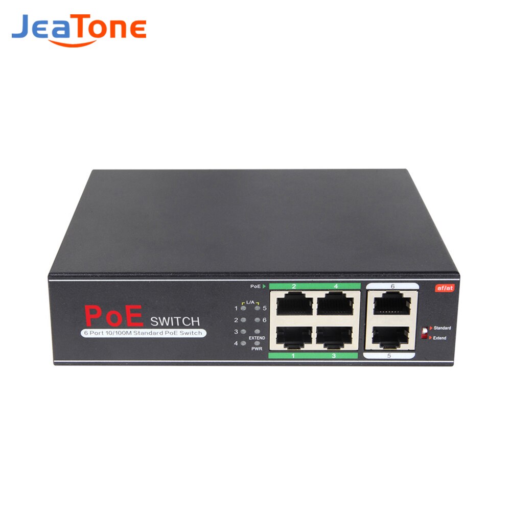 Jeatone PoE Switch 2+4Port Net Work Switch IP Ethe... – Grandado