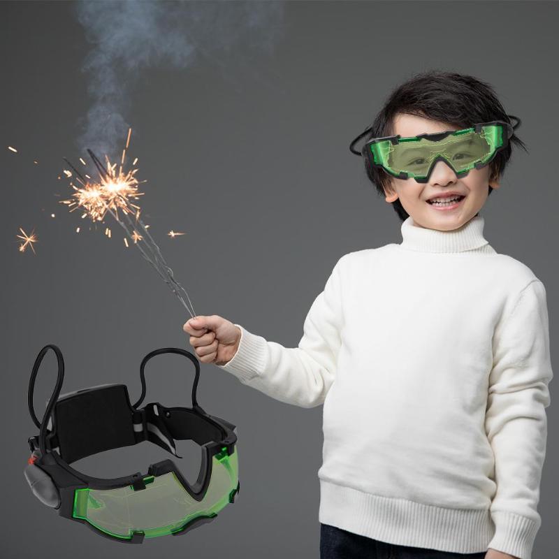 Adjustable Elastic Band Night Vision Goggles Glasses Eye Shield With ...