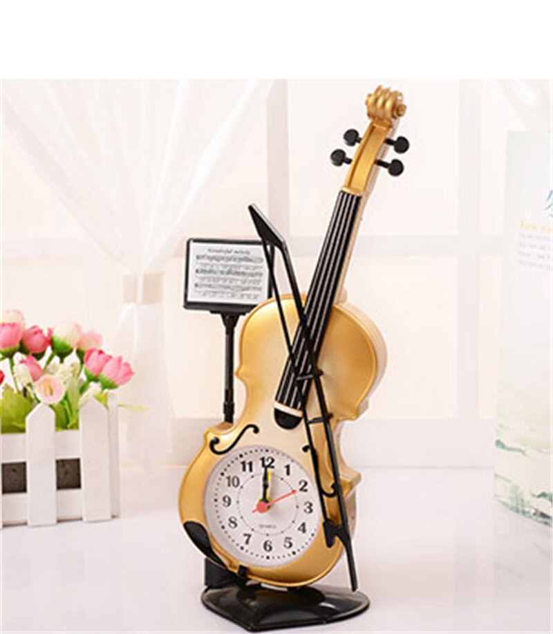 Modern Figure Alarm Clock Retro Violin Model gadge... – Grandado