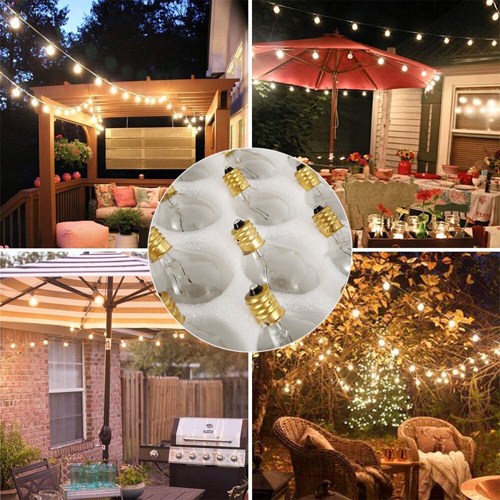 25Pcs 7W G40 Globe Lamp Voor E12 String Lights Gee... – Grandado