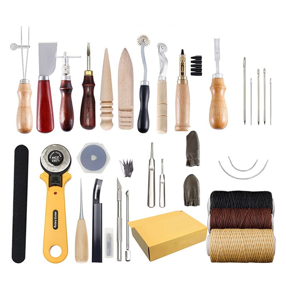 Practical Leather Craft Sewing Punch Tool Kit Cutt... – Grandado