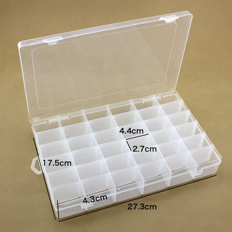 1PC Plastic Case 36 Slots Adjustable Storage Box H... – Grandado