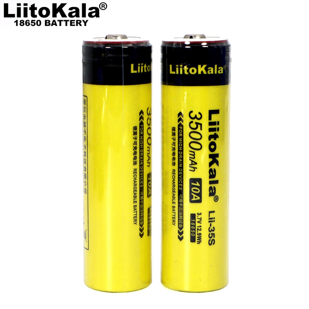 Original 1-20PCS LiitoKala Lii-35S 18650 battery 3... – Grandado