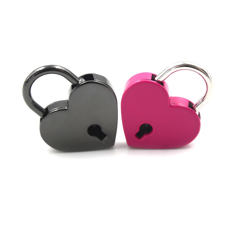 Mini Vintage Style Portable Heart Shape Lock Lugga... – Vicedeal