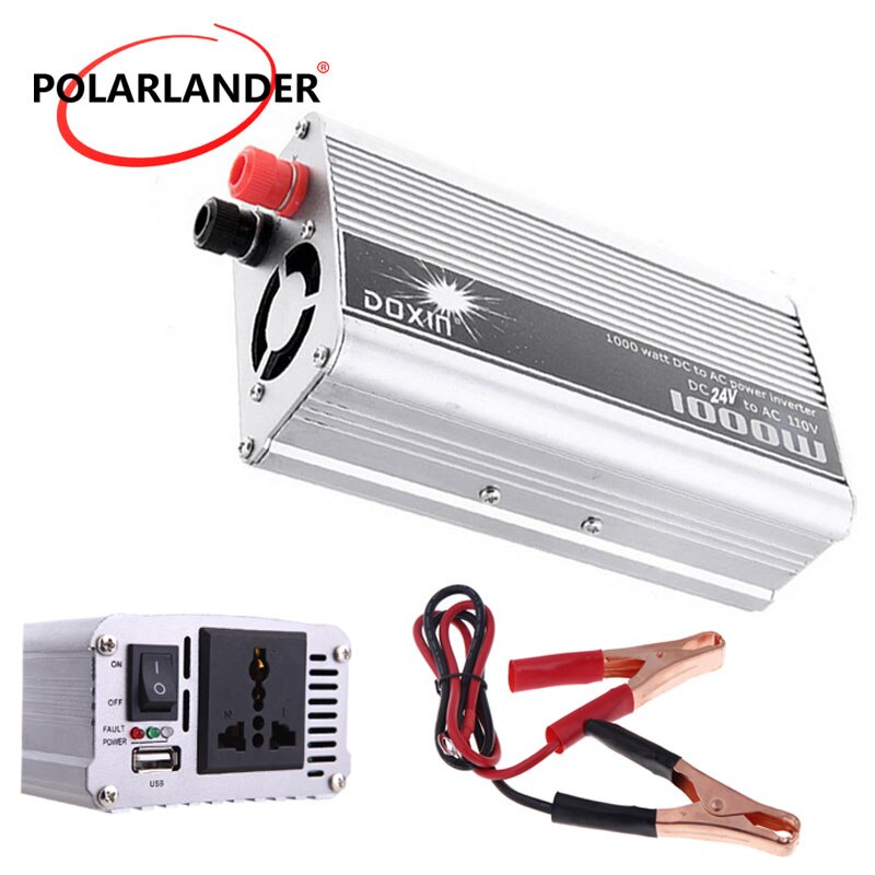 1000W Power Car Inverter DC 24V To AC 110V Voltage... – Grandado