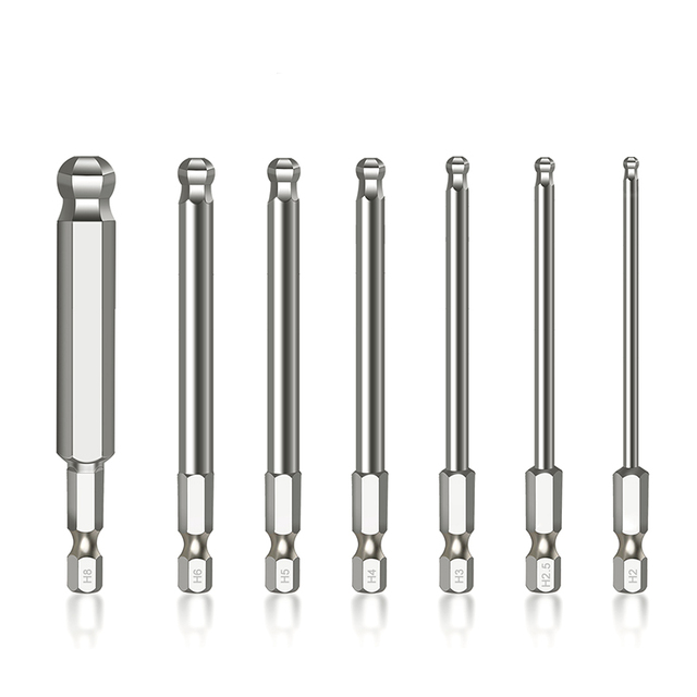 9Pcs 100Mm S2 1/4 "Hex Ball End Hexagon Magne... – Grandado