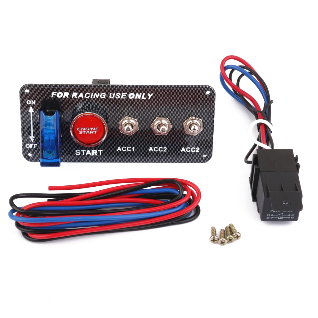 DC12V Racing Car Blue LED Toggle Ignition Switch P... – Vicedeal