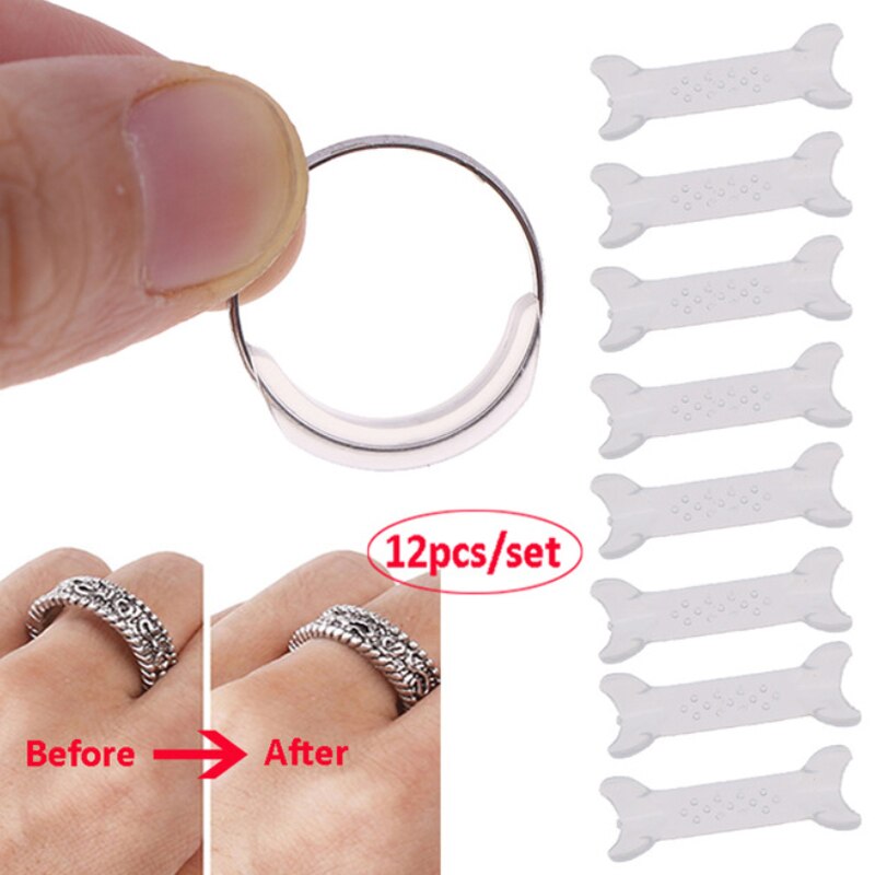 12Pcs Silicone Invisible Ring Size Adjuster for Yo... – Vicedeal