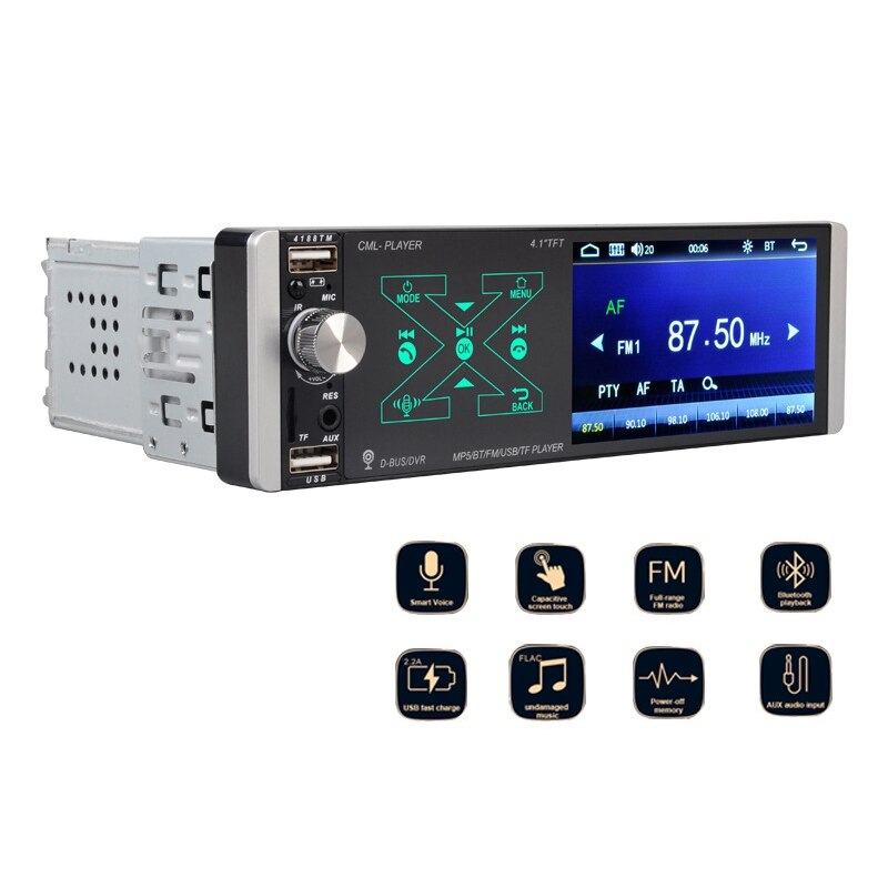 1 Din Car Radio Autoradio Stereo Audio RDS 4 Inch ... – Grandado