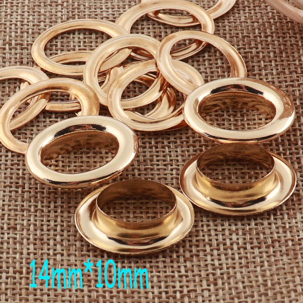 50 sets Gold Large Eyelets grommet eyelets Barrel ... – Grandado