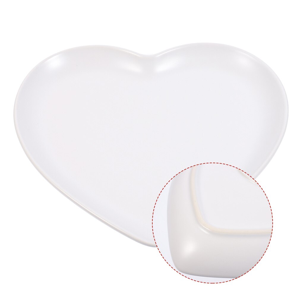 1pc Home Ceramic Tray Heart Shaped Storage Tray Je... – Grandado