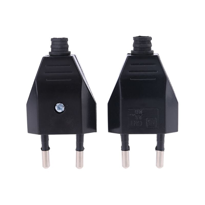 2 Pcs German Type European 2 Pin Plugs Network Cab... – Grandado