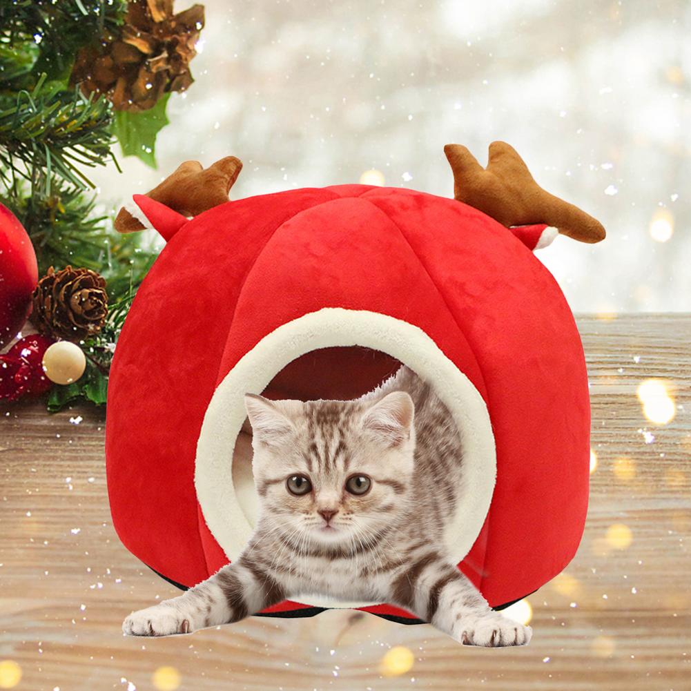 Kat Bed Cave Leuke Gewei Kat Huis Comfy Kitten Knu... – Grandado