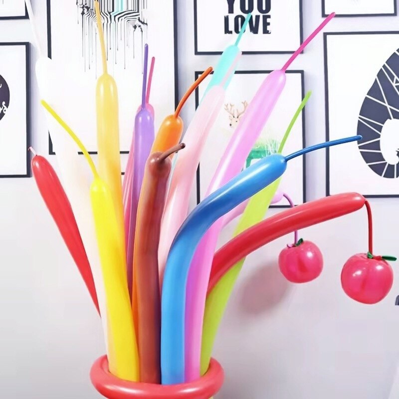100pcs Neon Glow Long Balloons UV Reactive Fluores... – Grandado
