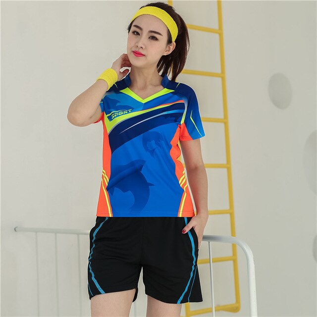 Badminton Tshirts Shorts Set Men Table tennis sets... – Grandado