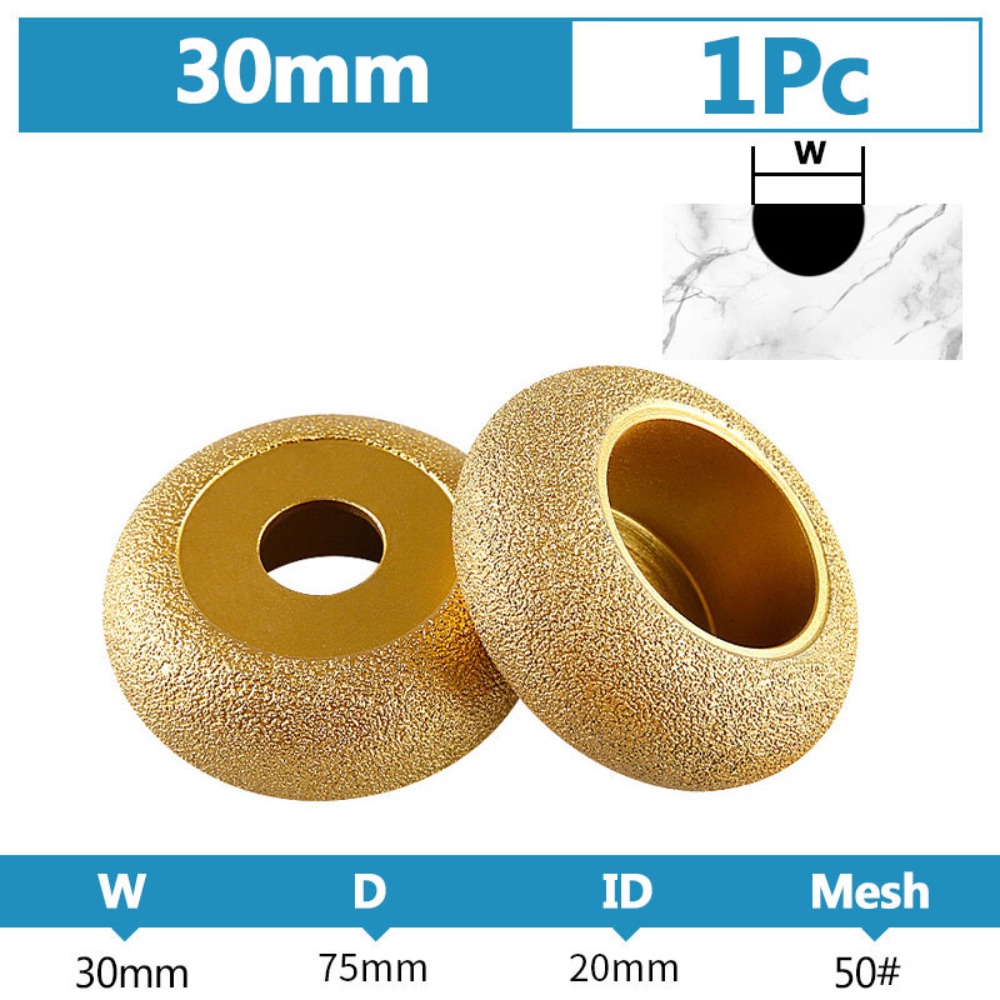 75mm Stone Edging Wheel Roman Slotted Brazed Diamo... – Grandado