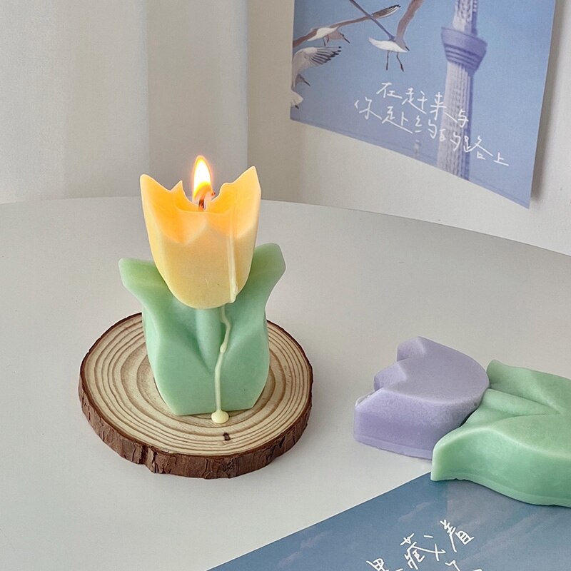INS Tulip Bubble Cube Candle DIY Wax Aromatherapy ... – Grandado