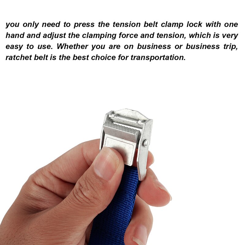 25Mm X 5M 6 Stuks Gesp Tie-Down Riem Cargo Bandjes Auto Motorfiets Fiets Met Metalen Gesp ...