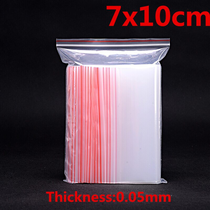 500 Stks Zelfsluitende Zip Lock Plastic Zakken 7x1... – Grandado