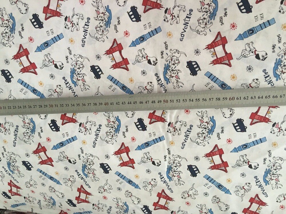 Classic cartoon Dalmatian dog cotton Sewing Fabric... – Vicedeal
